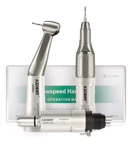 Kit Acadêmico Odonto Contra Ângulo micro motor E Peça Reta