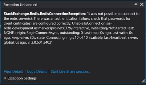 Seems Like FailureType Is Not Correctly Indicating Authentication Error