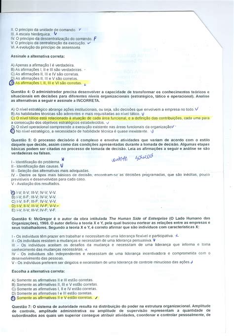 FUNDAMENTOS DA ADMINISTRAÇÃO PROVA PRESENCIAL 2019 UNIP