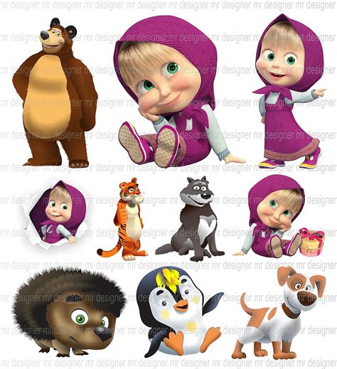 WE Masha And The Bear Penguin HD Phone Wallpaper Pxfuel