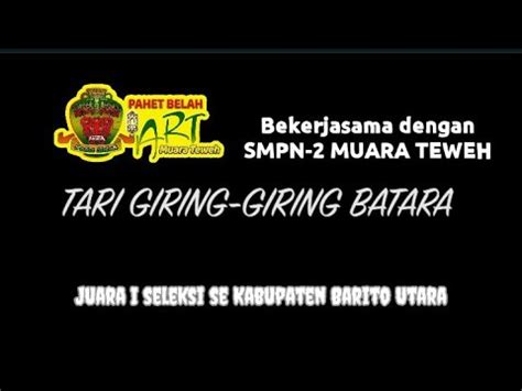 Tari Giring Giring Batara Pahetbelahbaritoutara Youtube