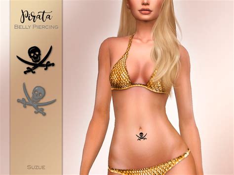 The Sims Resource Pirata Belly Piercing