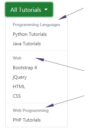 Bootstrap 4 Dropdown Menu 14 Examples With Code