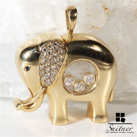 Chopard Anhänger der große Elefant mit Brillanten happy Diamonds
