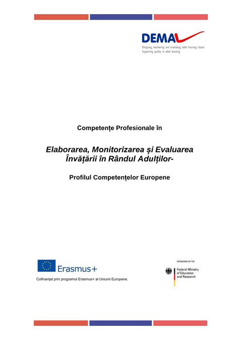 PDF Elaborarea Monitorizarea și Evaluarea Învățării în