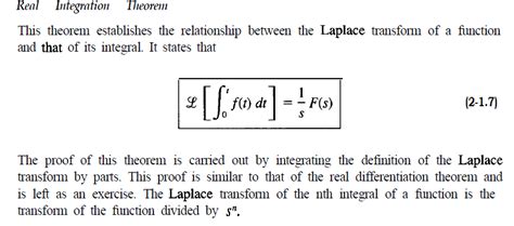 laplace transform integral