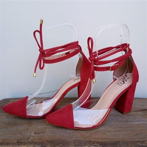 Scarpin Scarpan Feminino Vinil C Amarração Shopee Brasil