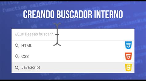 Como crear BUSCADOR INTERNO en tu página web HTML CSS JS