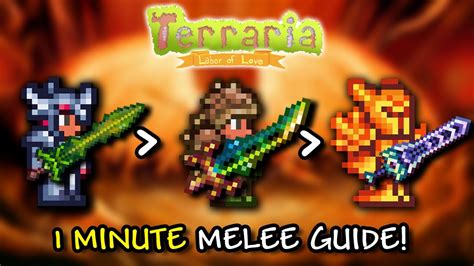 UPDATED Melee Class Loadouts Guide Terraria 1 4 4 Labor Of Love