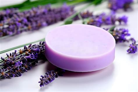 Premium Photo Close Up Of Handmade Lavender Soap