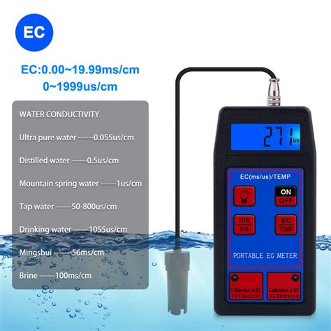 Medidor Digital EC De EC 8423 2 En 1 Medidor De Temperatura EC