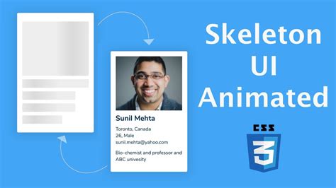 Skeleton UI With CSS Animation For Loader Screens YouTube