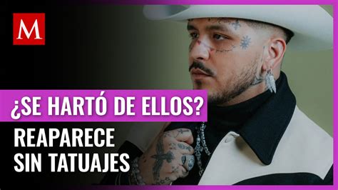 Christian Nodal Sin Tatuajes As Luce El Avance De Su Tratamiento