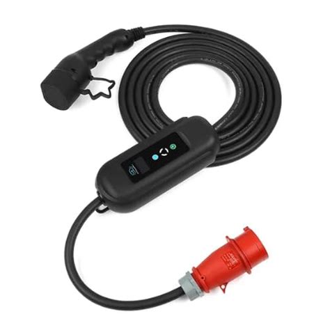 Mobile Wallbox Kw Mit Cee Stecker A Rot Meter Typ Ladeger T Mit