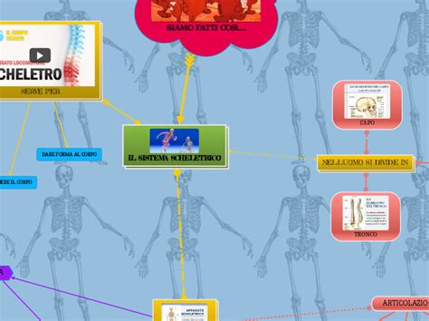 Il Sistema Scheletrico Mind Map