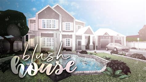 Roblox Bloxburg Blush House House Build Youtube