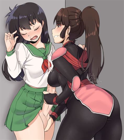 Rule 34 1futa 1girls Armor Artist Name Ass Big Ass Black Bodysuit Black Hair Blush Bodysuit