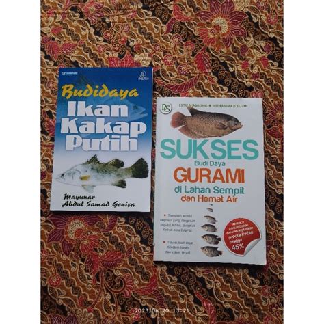 Jual Set 2s Buku Peternakan Budidaya IKAN KAKAP PUTIH SUKSES