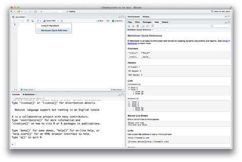 Introduction To R Markdown Beginning Writing Italicized Text Create