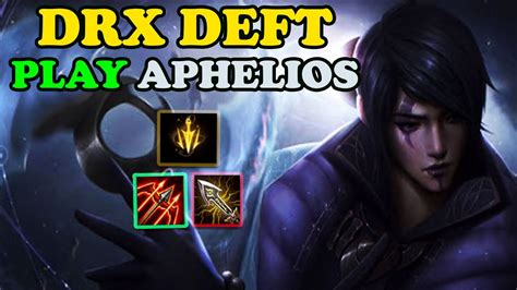 DRX DEFT PLAYS ADC APHELIOS VS SENNA KR CHALLENGER PATCH 10 18 YouTube