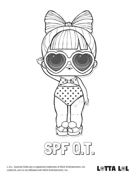 SPF QT Coloring Page Lotta LOL Unicorn Coloring Pages Fnaf Coloring