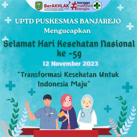 Selamat Hari Kesehatan Nasional Ke 59 UPTD Puskesmas Banjarejo Kota