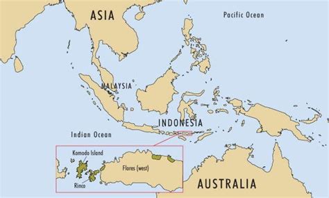 Komodo Island Indonesia Map