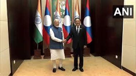 Pm Modi Holds Bilateral Talks With Laos Counterpart Sonexay Siphandone