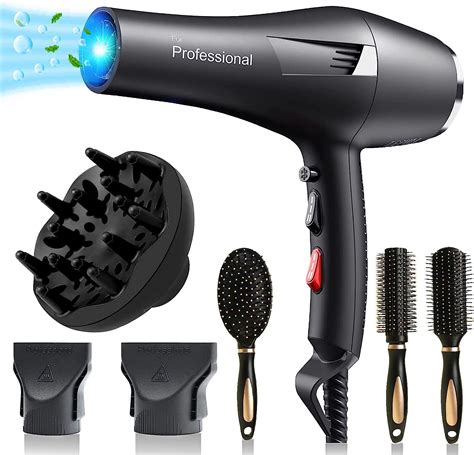 Asciugacapelli Professionale Con Ioni 2400W Rapida Salon Phon Per