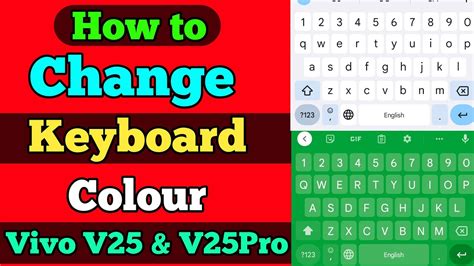 How To Change Keyboard Colour In Vivo V25 And V25Pro Vivo V25Me