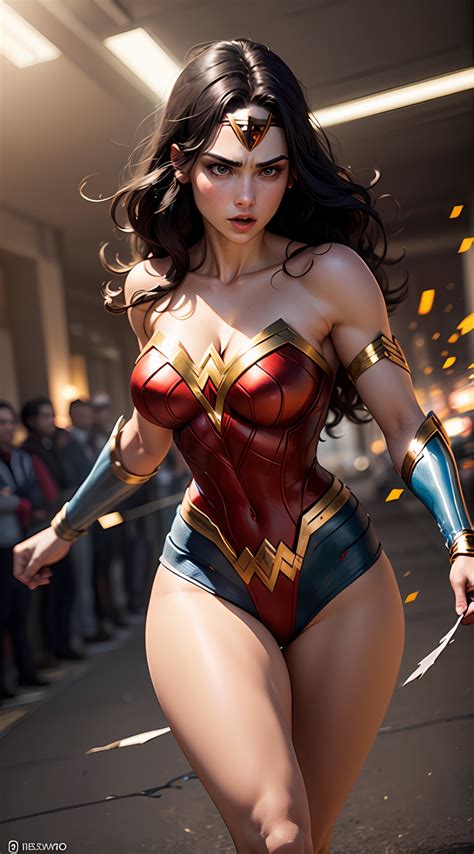 Never Challenge Wonder Woman By Evandro Marquesamv By Evandromarquesamv On Deviantart