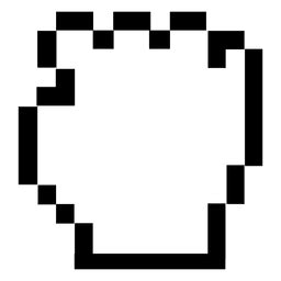 Design Png E Svg De Cursor Do Mouse De M O Pixelado Para Camisetas