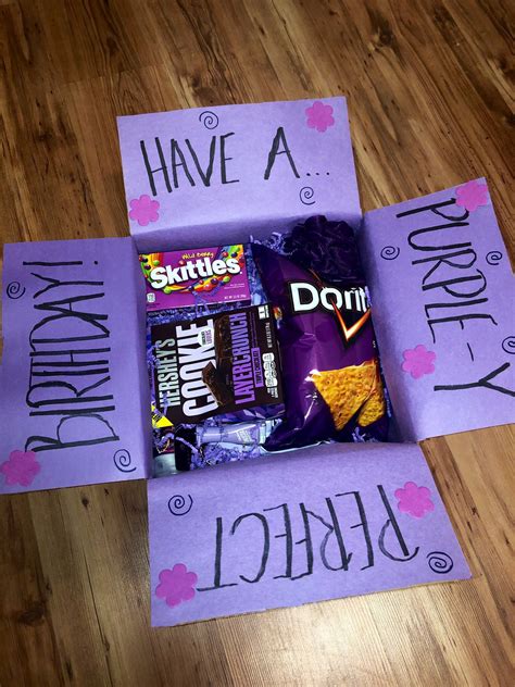 Gift Package Purple Bff Christmas Gifts Cute Birthday Gift Birthday