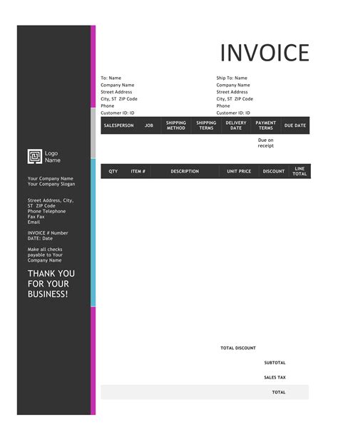 How To Create An Invoice In Word A Step By Step Guide