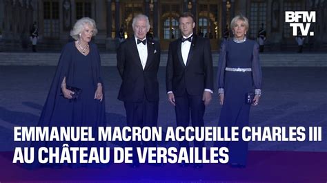 Emmanuel Macron accueille Charles III au château de Versailles pour le