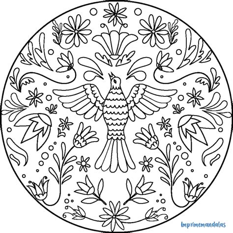 Mandala Flores Y Aves 02