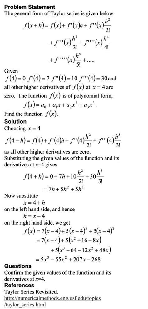 taylor series the numerical methods guy