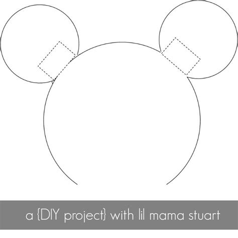 Printable Diy Mickey Mouse Ears Template