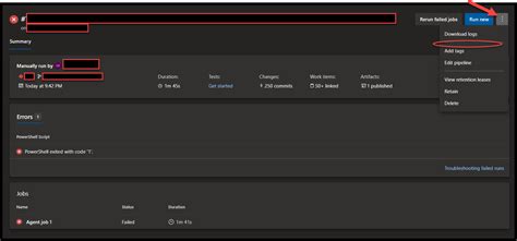 azure devops pipeline unable to see artifacts with failed build stack overflow