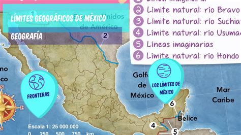 Geografía 4to limites geográficos de México by Rocio teresa Hernández