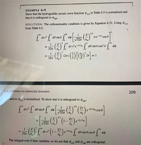 Solved Example Show That The Hydrogenlike Atomic Wave Chegg