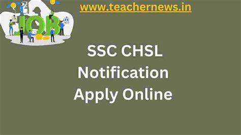 Ssc Chsl Notification Application Form Apply Online
