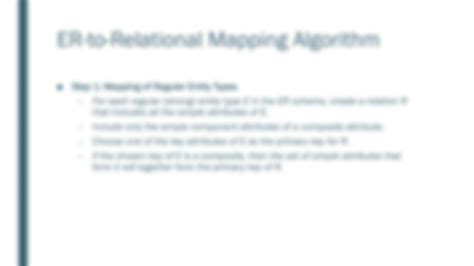 SOLUTION Mapping Erd Into Relational Database Schema Studypool