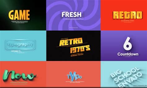 Best After Effects Text Animation Templates Text Effects
