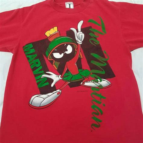 Vtg 1993 Marvin The Martian Warner Bros T Shirt Vintage 90s Etsy