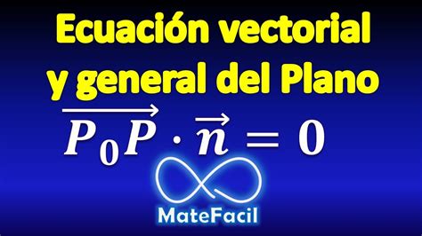 Ecuaci N Vectorial Y General Del Plano Explicaci N Completa Youtube