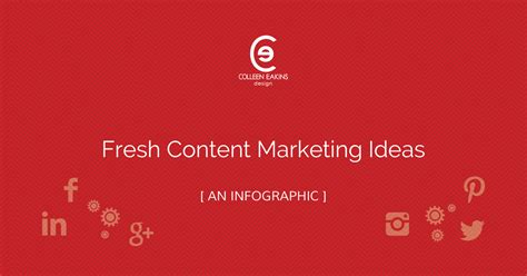 Fresh Content Marketing Ideas Infographic Colleen Eakins Design