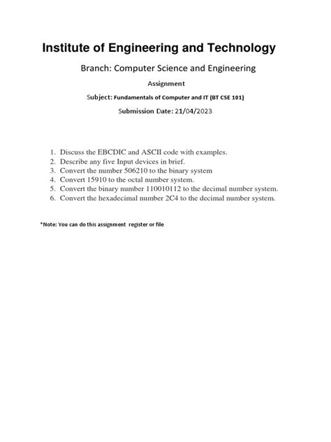 assignment cse 101 pdf