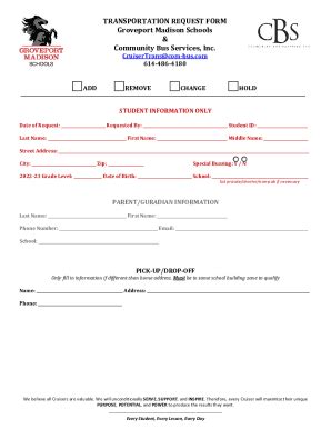 Fillable Online TRANSPORTATION REQUEST FORM Amazon AWS Fax Email