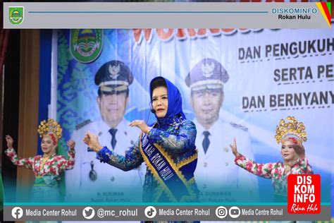 Pemkab Bupati Rohul H Sukiman Lantik Bunda Literasi Rohul 2022 Dan